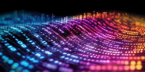 Colorful Abstract Data Flow A Visual Representation Of Complex Computer