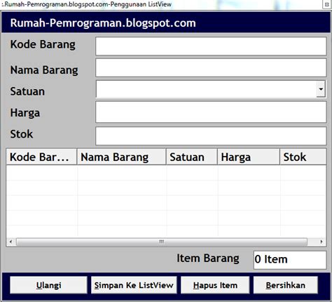 Cara Menggunakan Listview Di Vb6 Rajacodingid