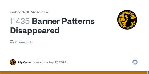 Banner Patterns Disappeared Issue Embeddedt Modernfix Github