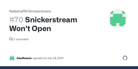 Snickerstream Won T Open Issue RattletraPM Snickerstream GitHub