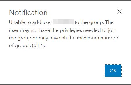 Error Unable To Add User To The Group The User May Not Have The Privileges Needed To Jo