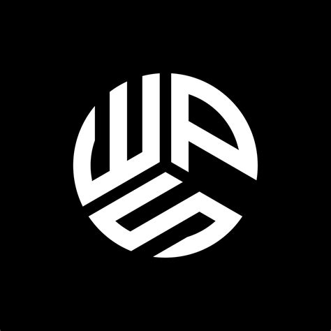 WPS Letter Logo Design On Black Background WPS Creative Initials Letter Logo Concept WPS