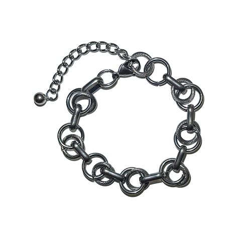 [배드빌런착용] Hardcore Bracelet 05 실버 써지컬스틸 하드코어 팔찌 에이블리