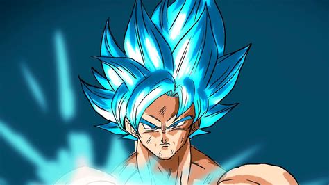 드래곤볼 초사이어인 블루 손오공 그리기 역대급 Fanart Dragonball Youtube