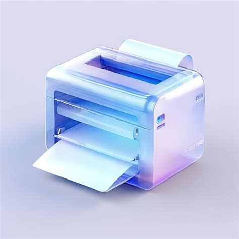 Premium Ai Image Glossy Stylized Glass Icon Of Projector Slideshow Slides Presentation Device