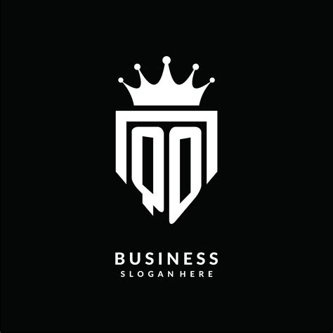 Letter Qo Logo Monogram Emblem Style With Crown Shape Design Template 27622895 Vector Art At