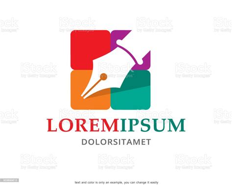 작가 템플릿 디자인 벡터 상징 디자인 개념 크리에이 티브 기호 아이콘 Brand Name Online Messaging