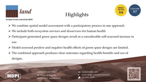 Land Mdpi On Linkedin Featurepaper Spatial Urban Green Space Ecosystem Gis Assessment