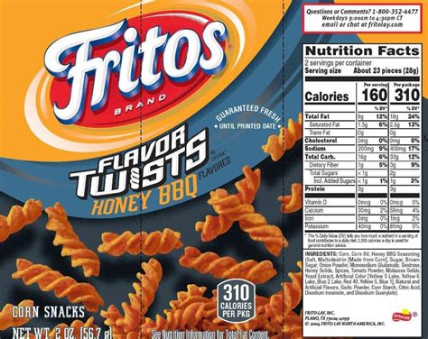 Fritos Nutrition Facts