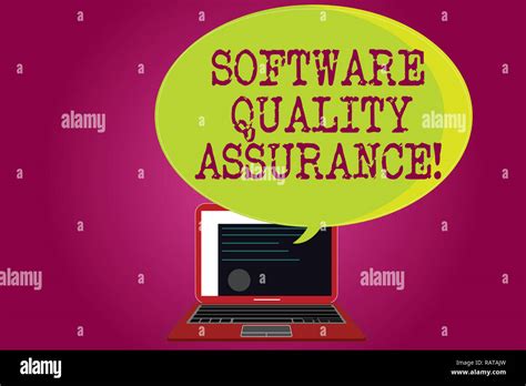 Conceptual Hand Writing Showing Software Quality Assurance Business