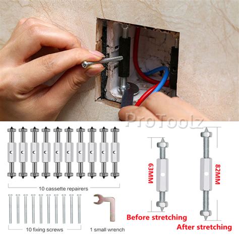 10pcs 86 Type Switch Socket Cassette Screws Support Rod Wall Mount Switch Box Repair Kit Lazada Ph