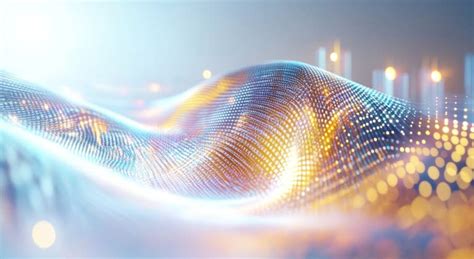 Visualizing Vibrant Digital Waves In A Futuristic Space Using Generative Ai Stock Image Image