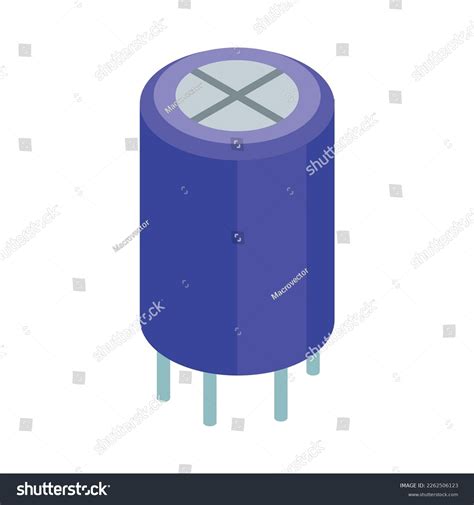 Semiconductor Isometric Composition Isolated Circuit Board Stock Vector Royalty Free