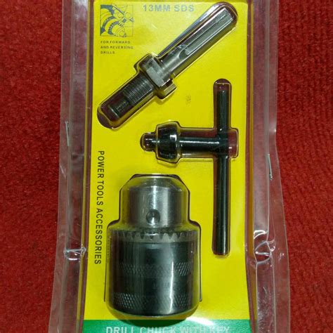 Drill Chuck 13mm With Key Type And Sds Square Shank Adapter Diy Daraz