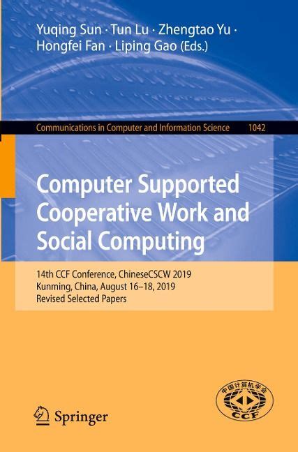 Computer Supported Cooperative Work And Social Computing Buch Kaufen