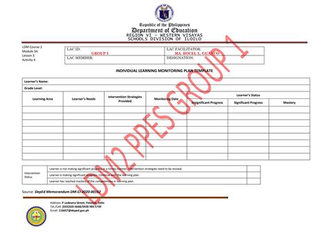 Learning Delivery Modalities Course 2 Worksheets Pdf