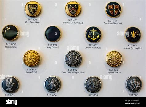 Different Types Of Buttons Display With Names Blazer Buttons Are Made By Hand Using Traditional