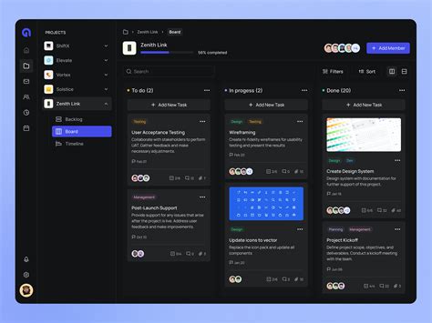 project management web application by khrystyna shorobura on dribbble
