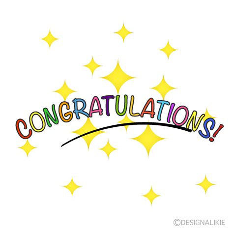Congratulations Glitter Clip Art Free Png Image｜illustoon