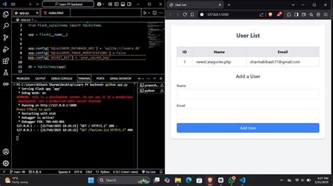 How To Send Data Into Database Using Python Sqlite Database Connection Fetch From Database