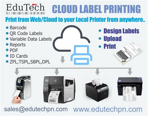 Edutech Cloud Label Printing Solution India Edutech Barcode Rfid Qr Code India 2024
