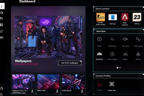 Armoury Crate Fan Xpert R Asusrog