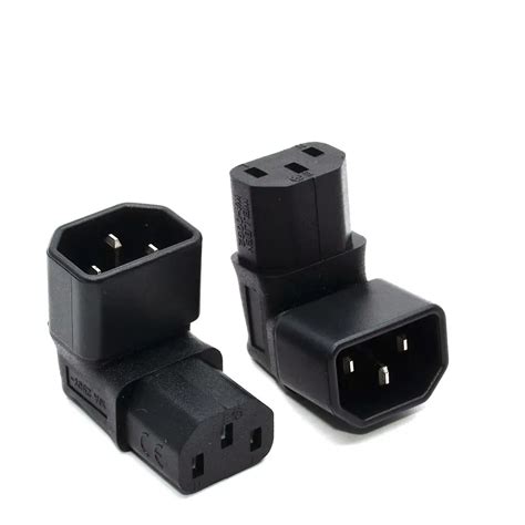 IEC Connectors IEC 320 C14 To C13 Up Angle Power Adapter Conversion Plug IEC320 C13 To C14 AC