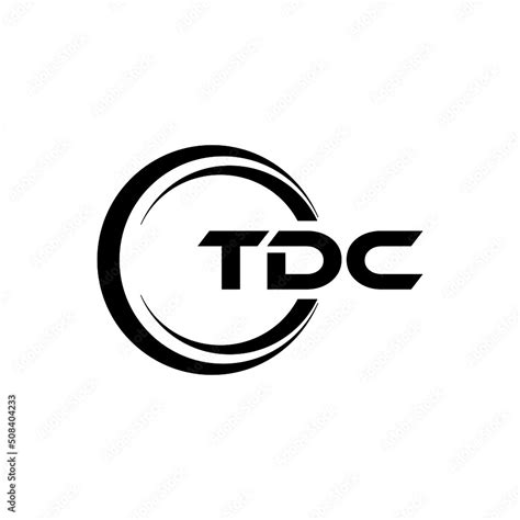 Tdc Letter Logo Design With White Background In Illustrator Vector Logo Modern Alphabet Font