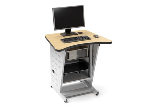 Active Lectern Classroom Lectern With Rack Cabinet Computer Comforts