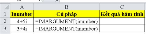 Hướng Dẫn Sử Dụng Hàm Tính Imargument Trong Excel