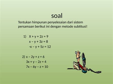 Materi Sistem Persamaan Linear Tiga Variabel Pptx