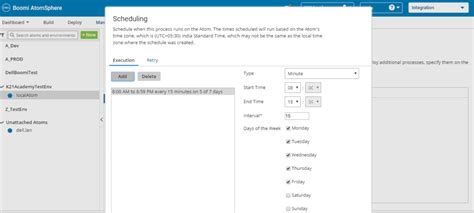 How To Schedule A Process Using Dell Boomi K21academy