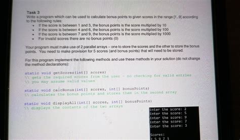 Solved Task 3 Write A Program Which Can Be Used To Calculate