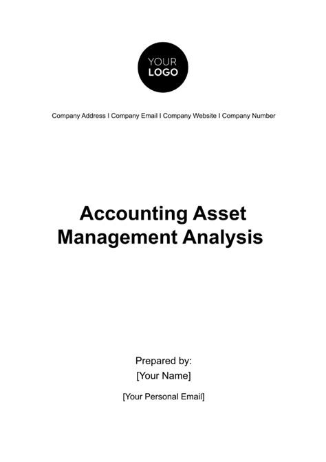 Accounting Asset Management Analysis Templates Edit Online And Download