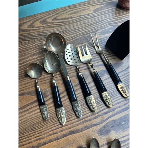 1970s Thai Collection Of Serving Utensils 6 Pieces Chairish