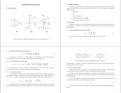 Comparator Design