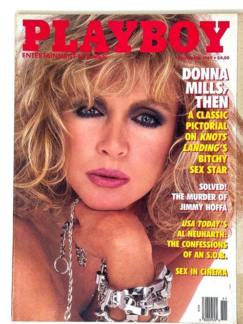 Playboy Magazine November 1989 ~ Actress Donna Mills Singer Bonnie