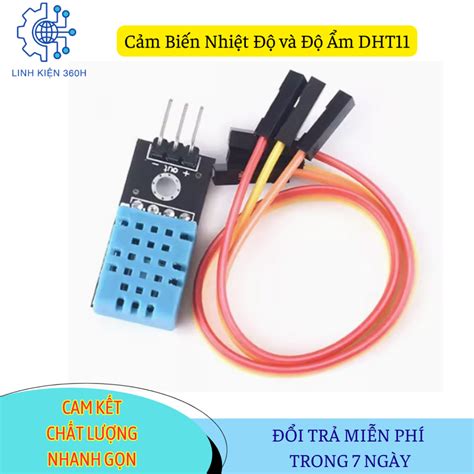 Cảm Biến Nhiệt Độ Độ Ẩm Dht11 Cho Arduino Module 3 Chân Giao Tiếp 1 Wire Shopee Việt Nam