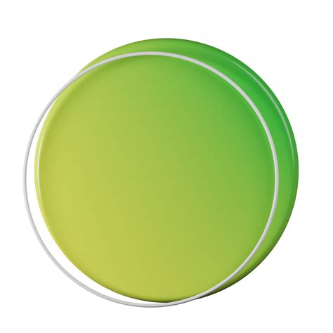 Circle Shape Yellow Green Gradient 3d Rendering 29128885 Png