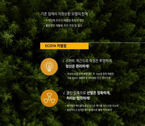 자원선순환플랫폼 Ecoya에코야 주에이치알엠