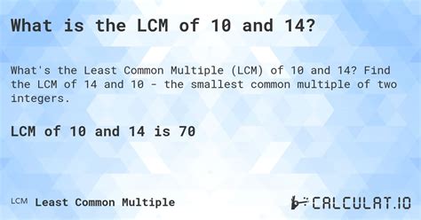 What Is The LCM Of And Calculatio