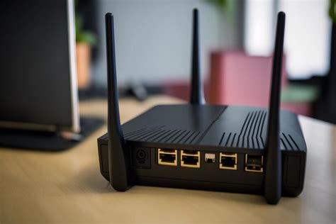 Premium Photo Router On The Table Router Is A Device That Forwards Data Packets Between