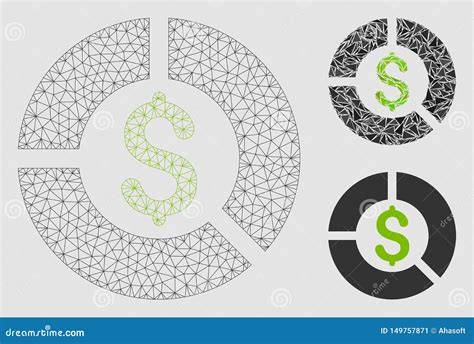 Currency Diagram Vector Mesh Network Model And Triangle Mosaic Icon Stock Vector Illustration