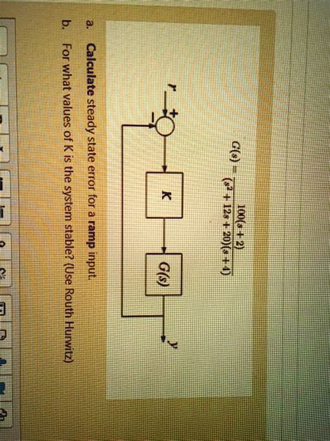 Gs 100s2s12s20s4 K Gs A Calculate Steady State