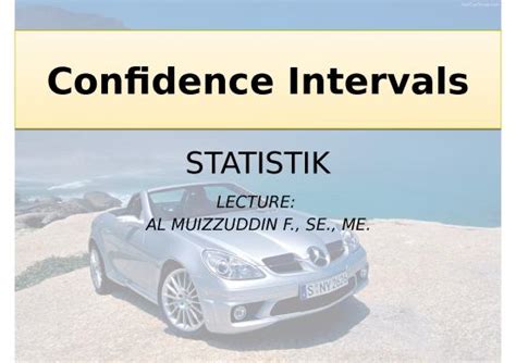 Statistic Ppt 69054 Confidence Interval