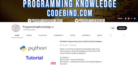 TOP YouTube Channels To Learn Programming