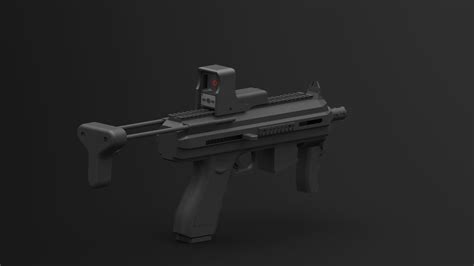 Glock Converter Docking Equipment Glock To Smg 3d Model Cgtrader