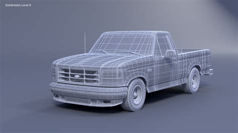 Ford F 150 Svt Lightning 1993 Model Turbosquid 1806227