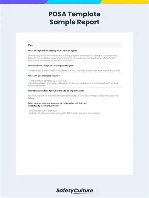 Free Pdsa Cycle Template Pdf Safetyculture