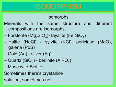 Isomorphism And Polymorphism Ppt